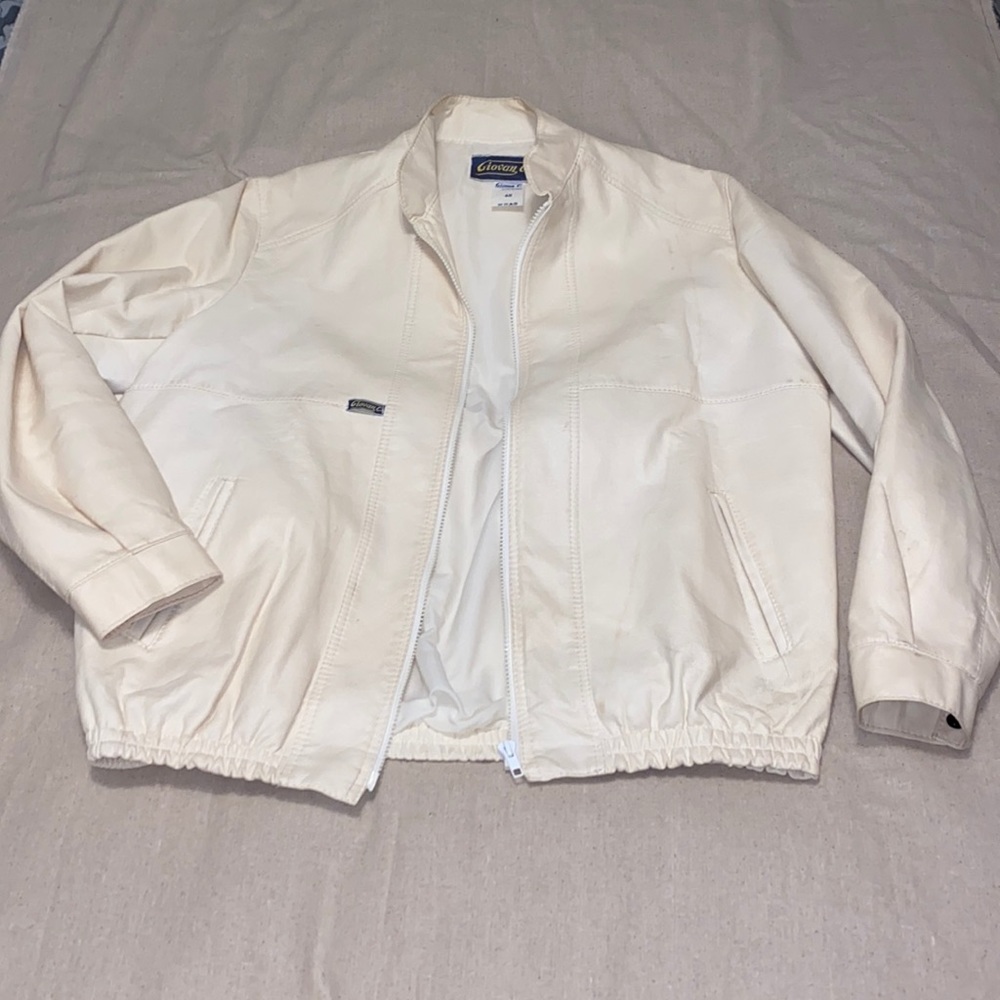 Vintage Giovanni C. Made In Italy White Jacket - Gem